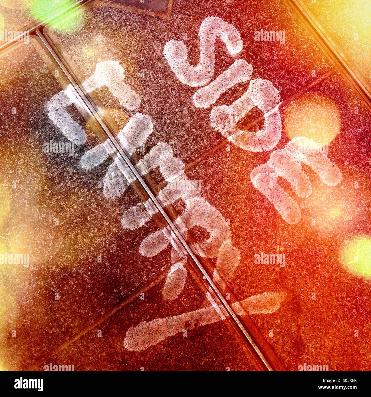 Spray painted word hi-res stock photography and images - Alamy