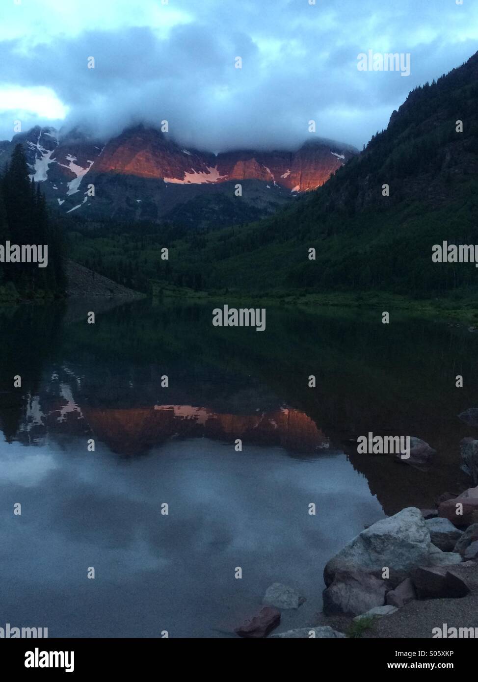 Sunrise over hill Stock Photo - Alamy