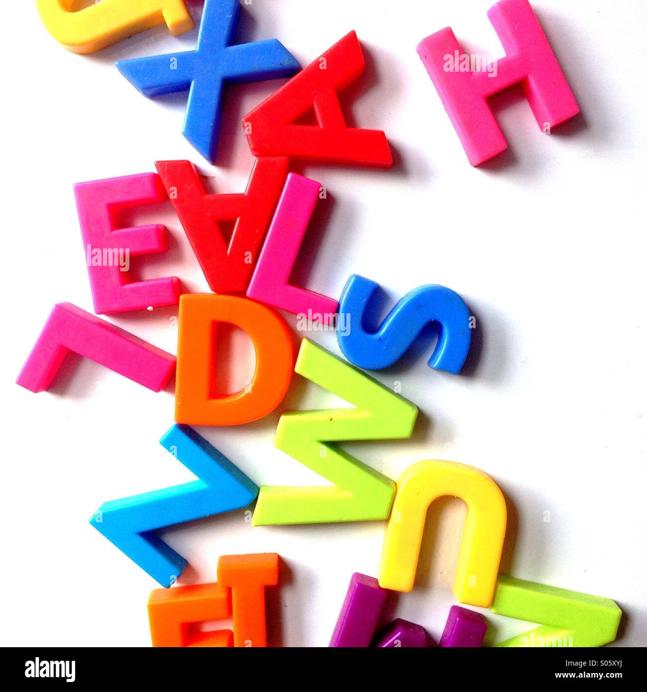 Colourful letters of the alphabet hi-res stock photography and images ...