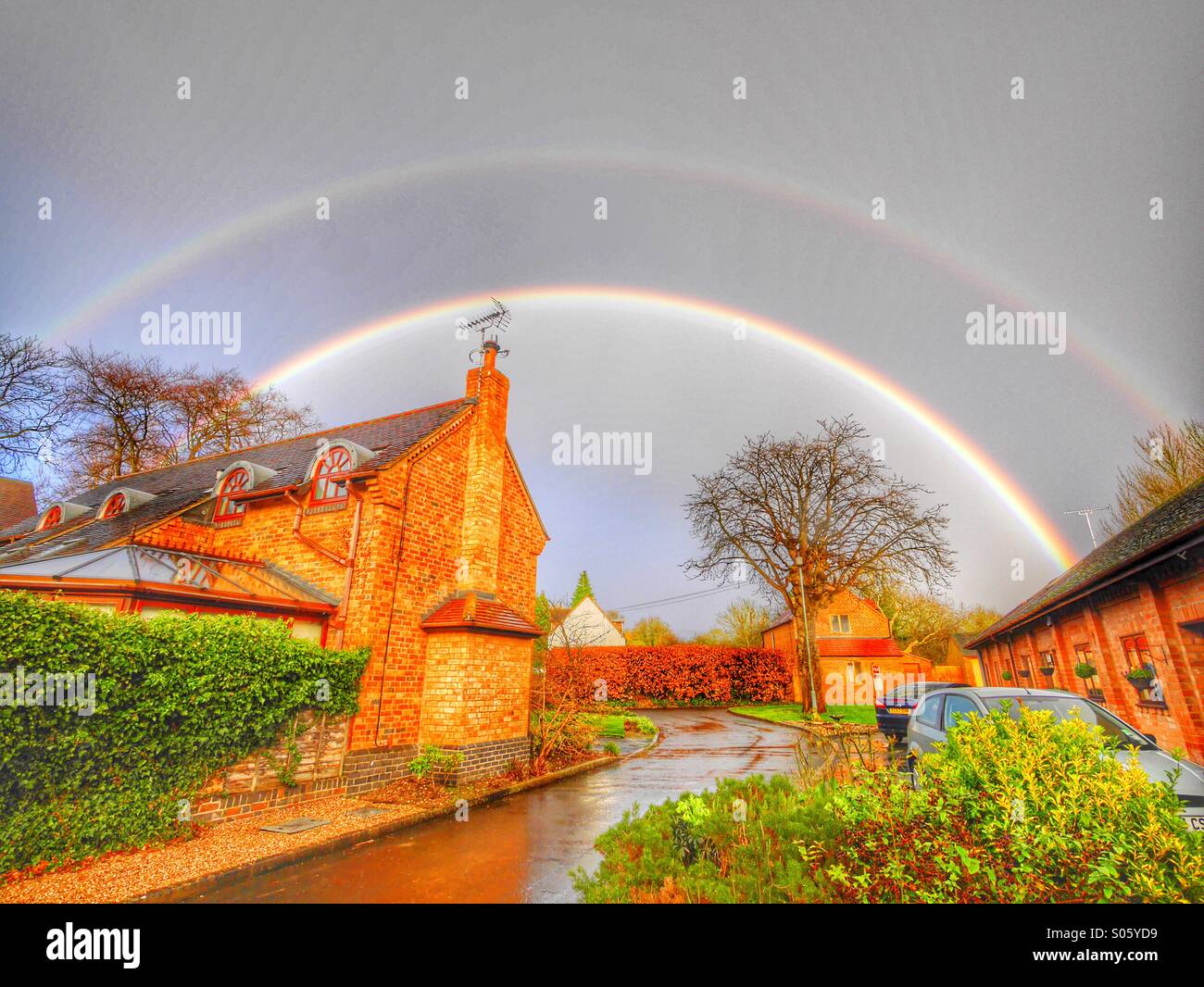 Rainbow house hi-res stock photography and images - Alamy