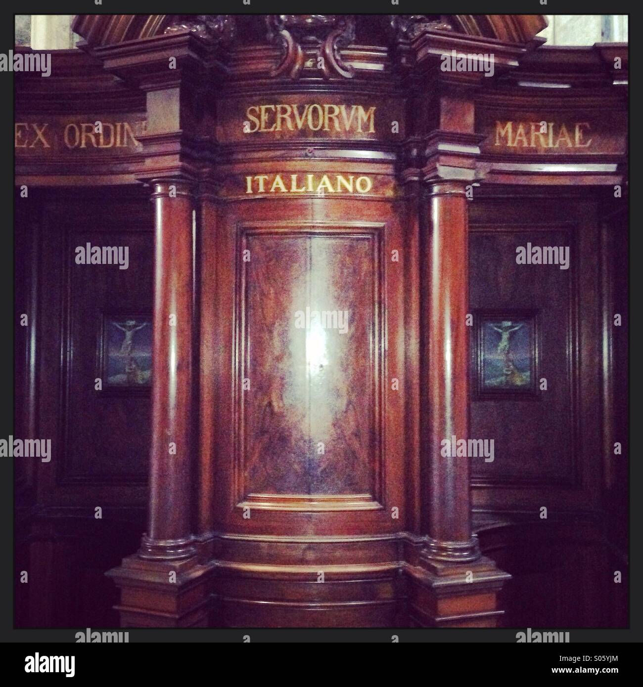 Catholic priest confession hi-res stock photography and images - Alamy