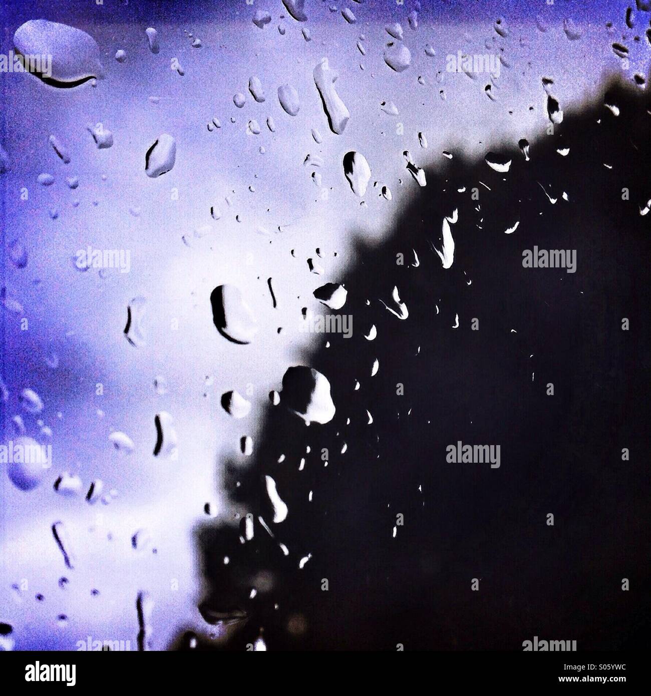 Rain drops on window Stock Photo - Alamy
