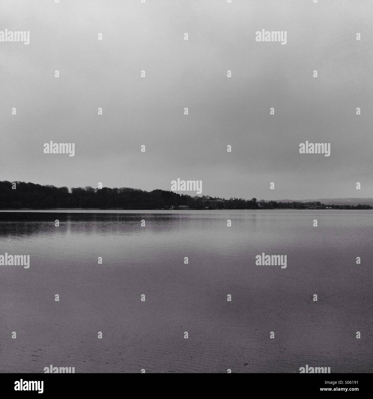 Large lake in Denmark Stock Photo - Alamy