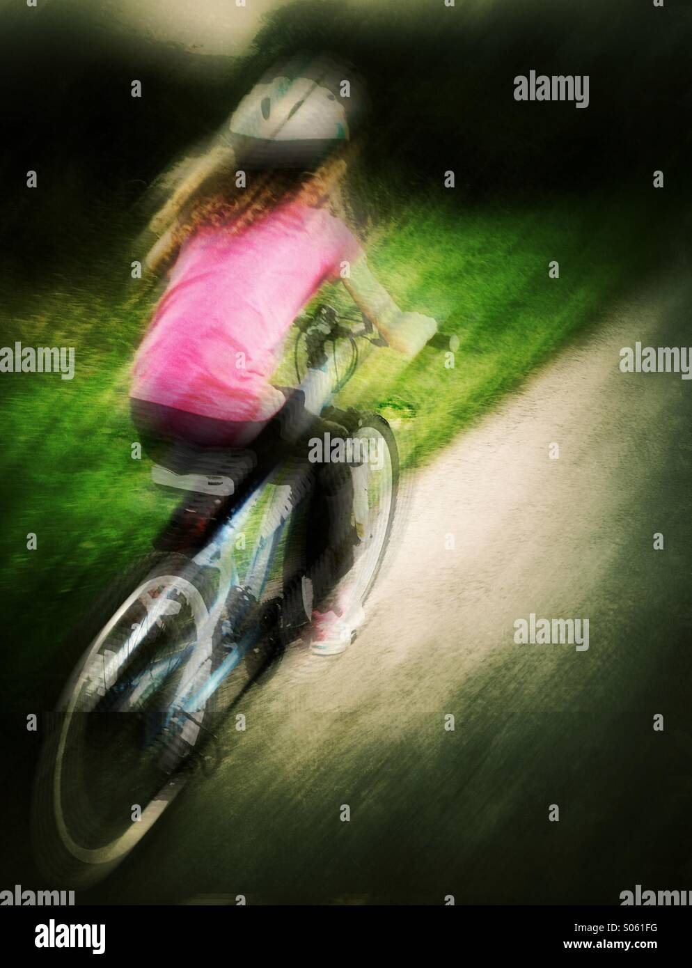 Girl riding cycle hi-res stock photography and images - Alamy