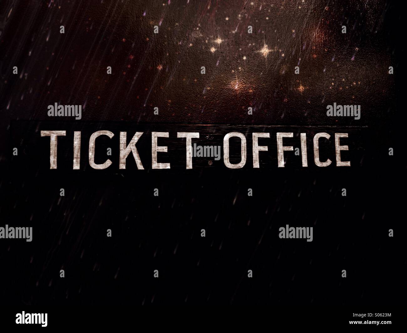 Ticket office sign Stock Photo - Alamy
