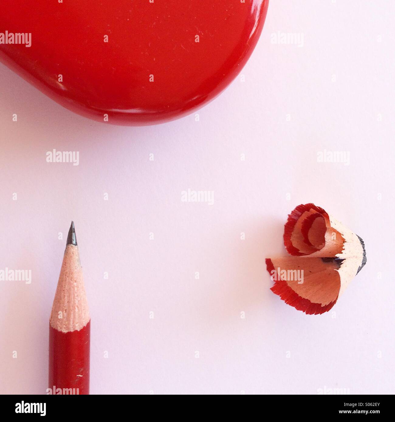 School material in red Stock Photo - Alamy