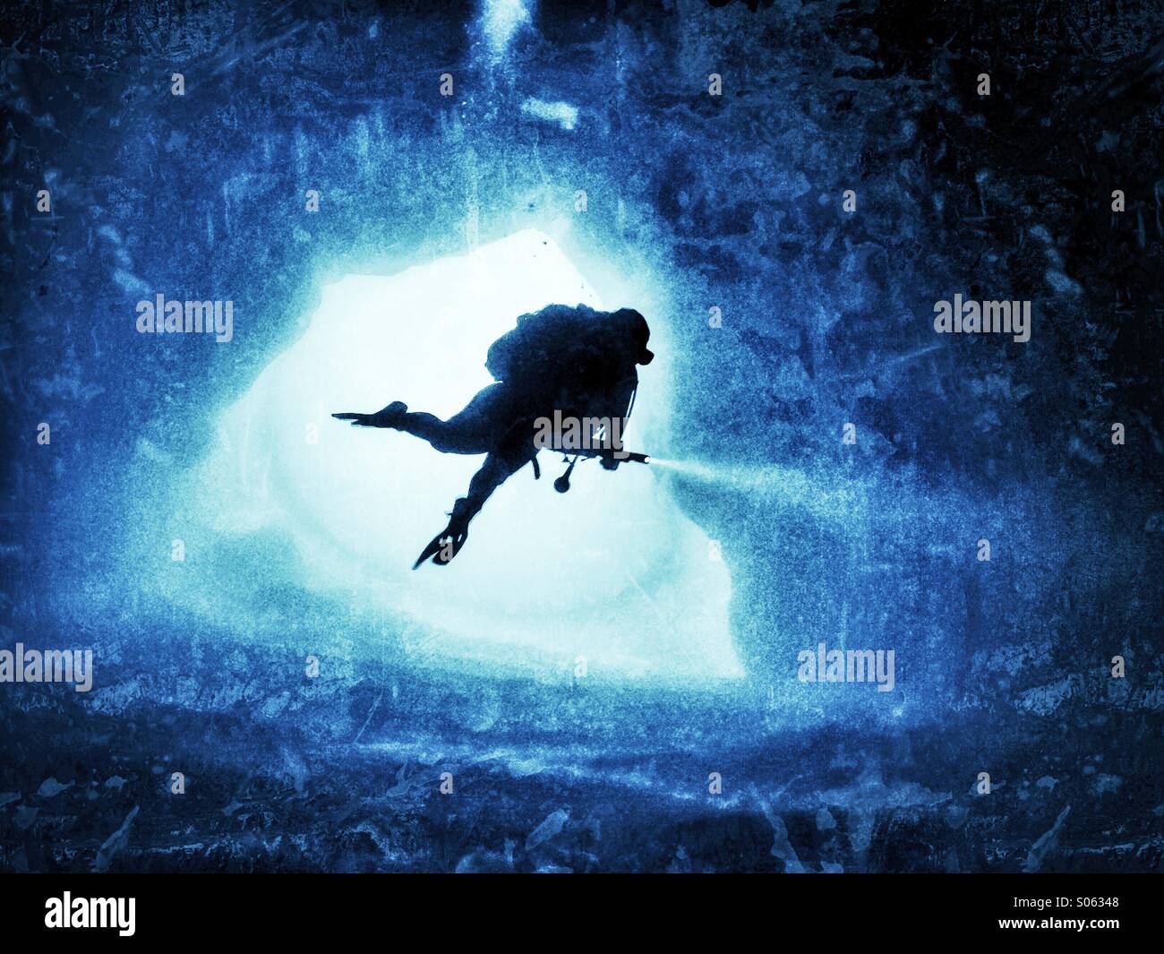 Deep Sea Diver And Torch High Resolution Stock Photography and Images ...