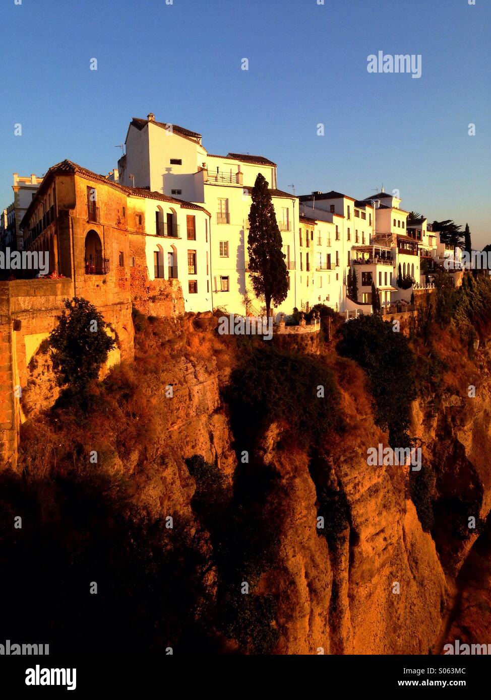 Ronda cliff sunset hi-res stock photography and images - Alamy