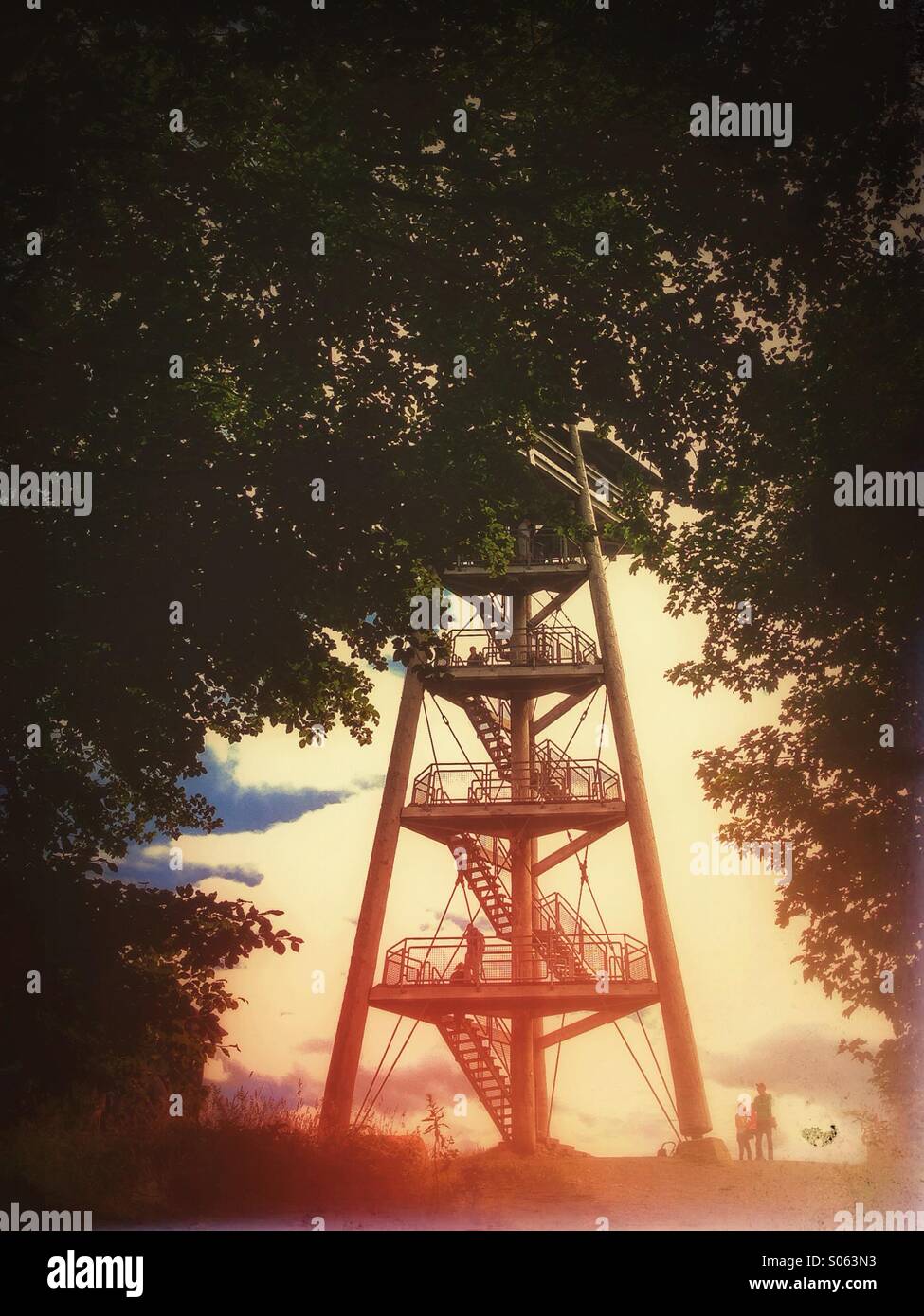 Mountain watchtower forest hi-res stock photography and images - Alamy