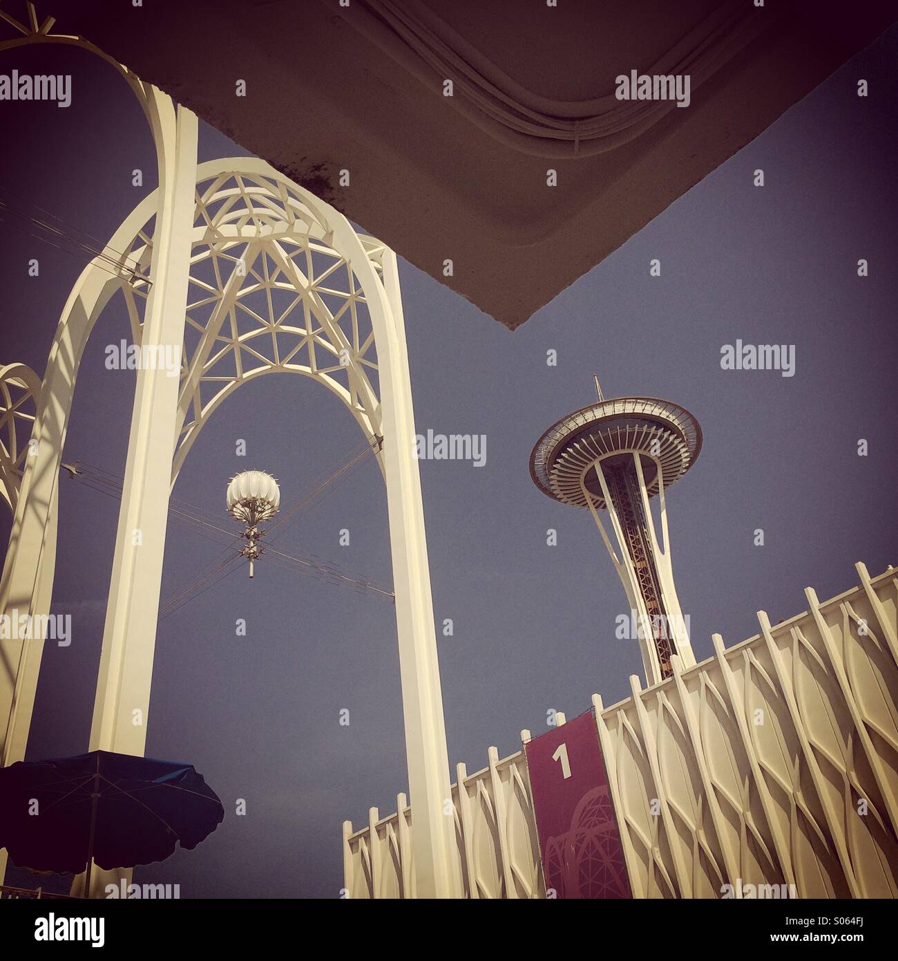 Seattle space needle worlds fair washington hi-res stock photography ...