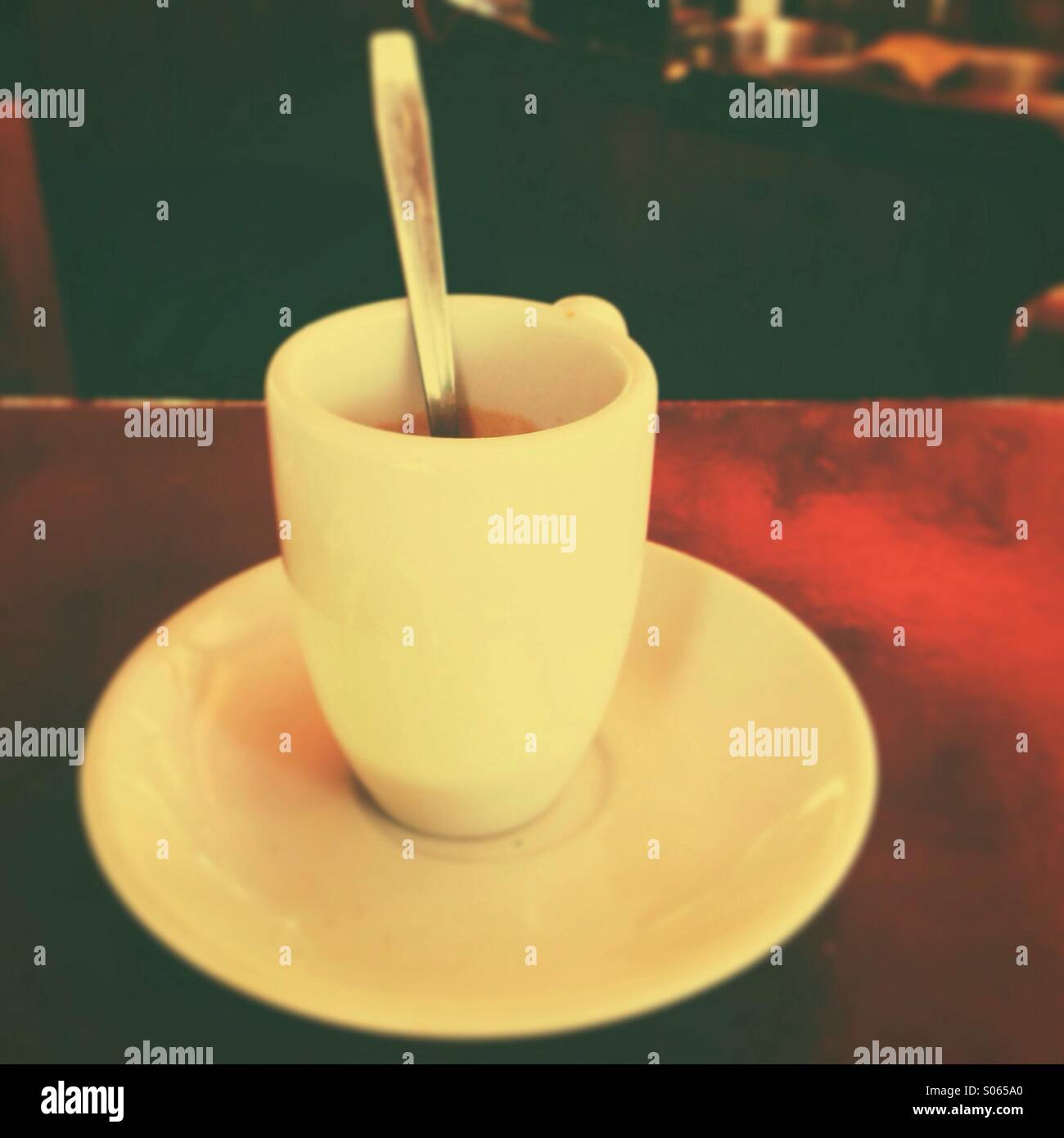 Espresso coffee background Stock Photo - Alamy