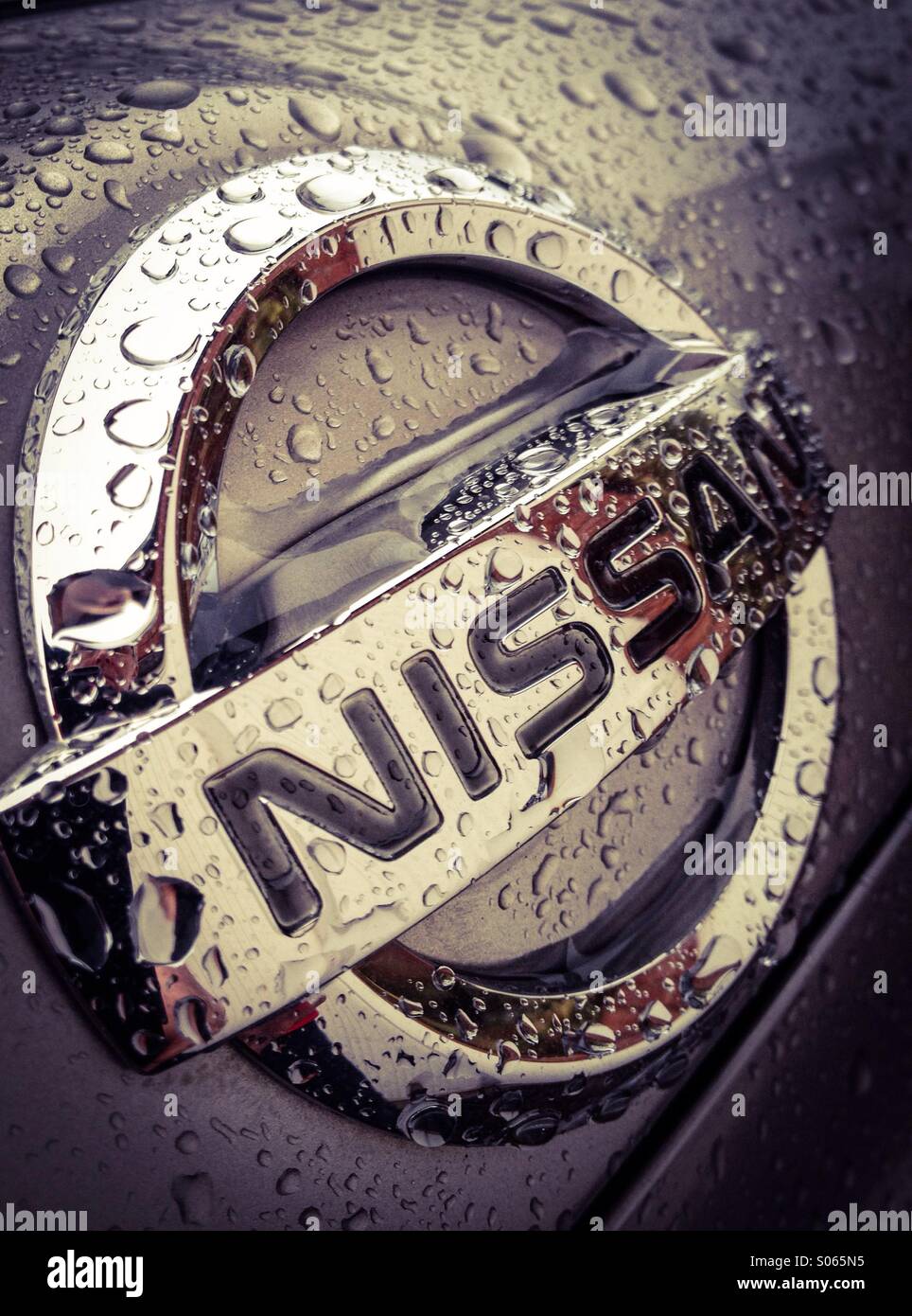 Nissan Qashqai tailgate badge Stock Photo - Alamy