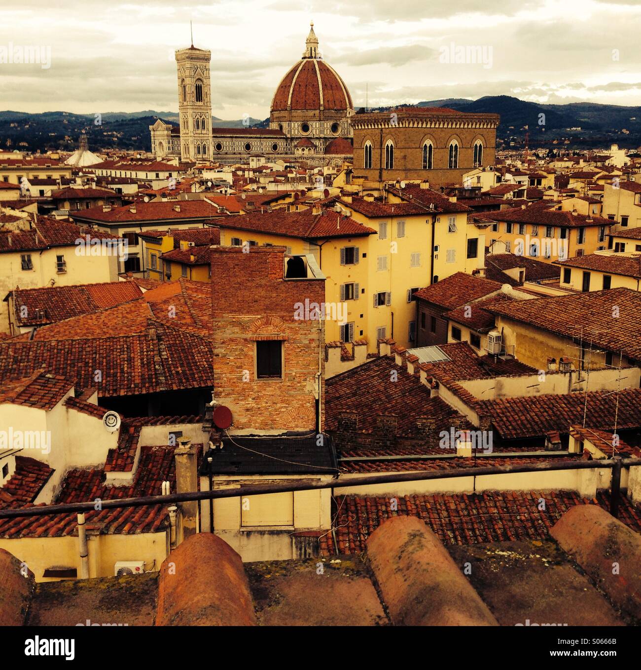 Florence, Italy Roof tops with Doumo Stock Photo - Alamy