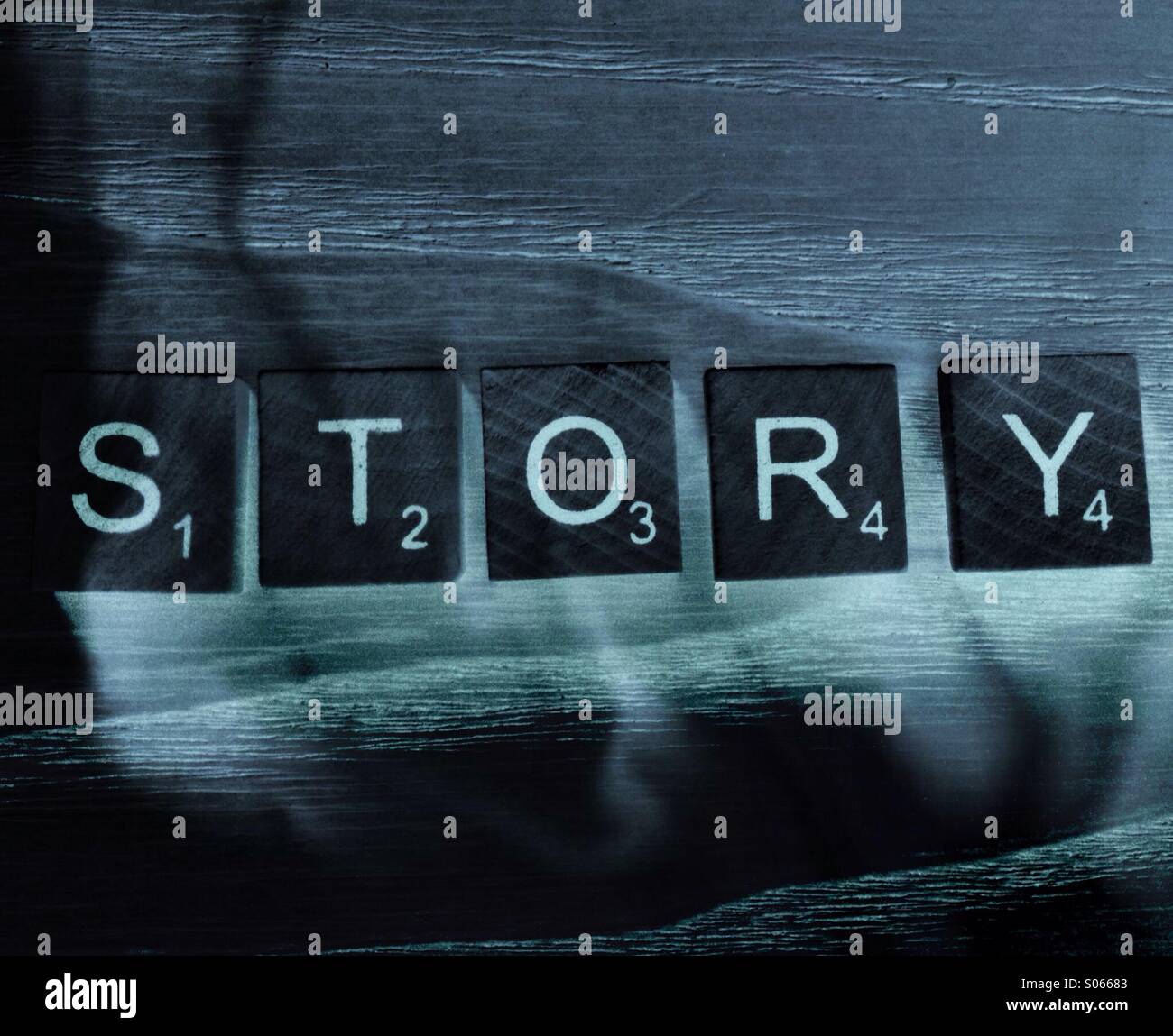 Letters spelling the word story Stock Photo - Alamy