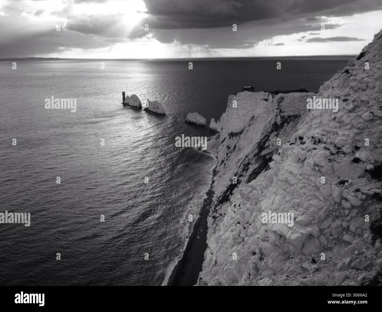 The needles isle of wight sunset hi-res stock photography and images ...