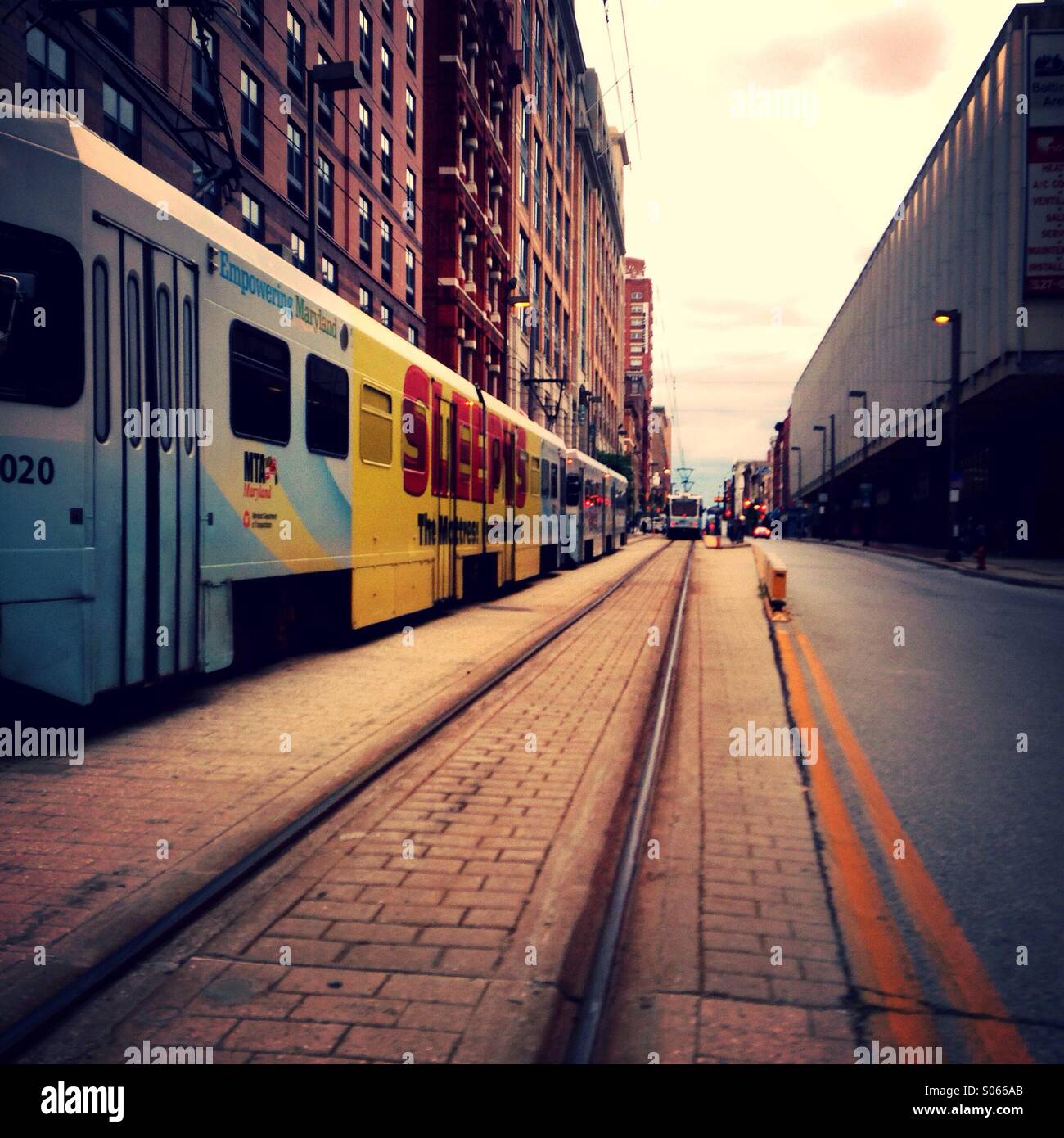 Baltimore light rail hi-res stock photography and images - Alamy
