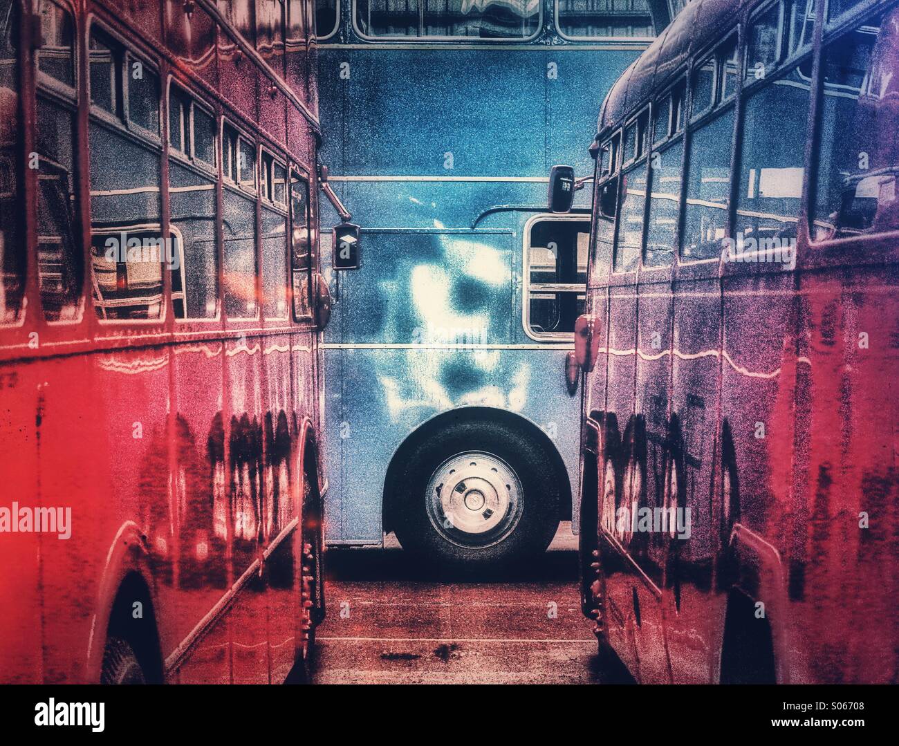 Bus garage hi-res stock photography and images - Alamy