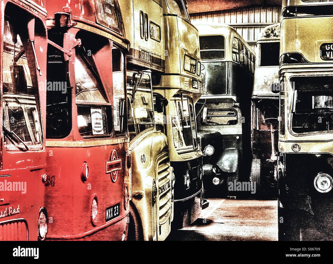 Bus garage hi-res stock photography and images - Alamy