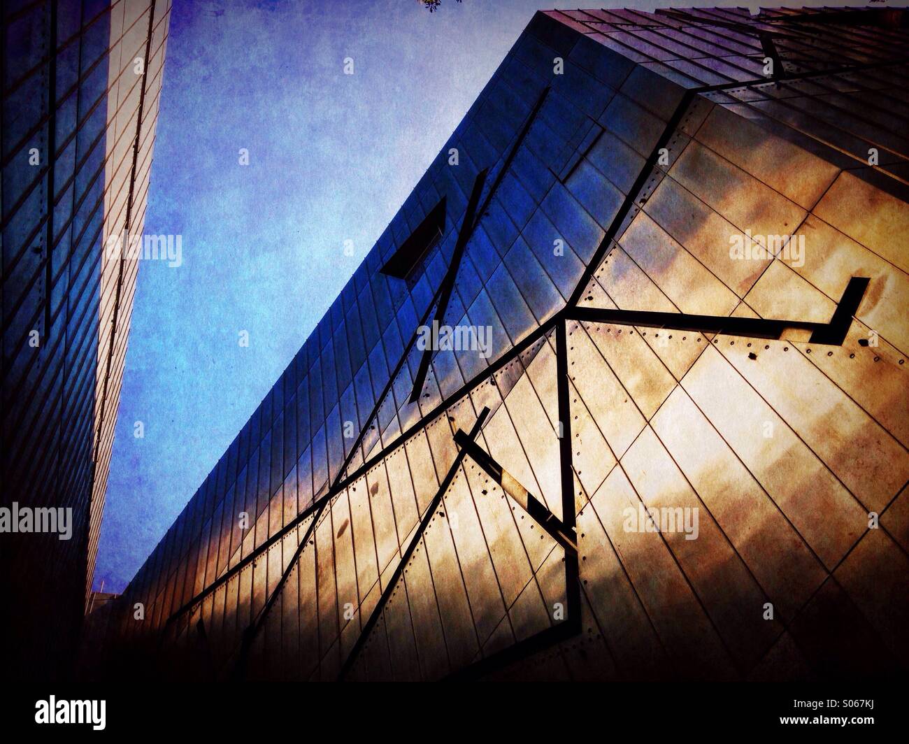 Exterior of Jewish Museum by Daniel Libeskind in Berlin Germany Stock ...