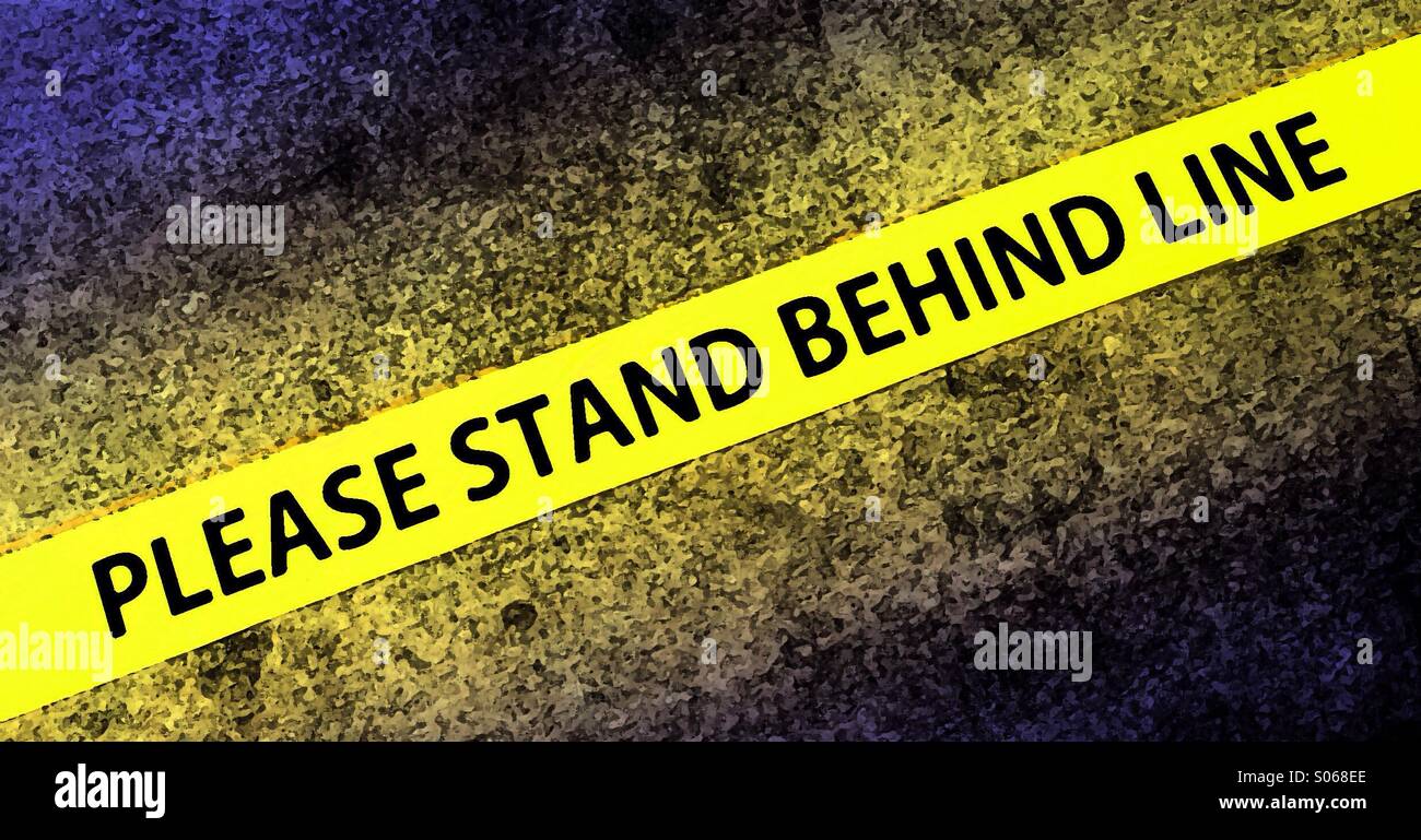 Please Stay Behind High Resolution Stock Photography and Images - Alamy