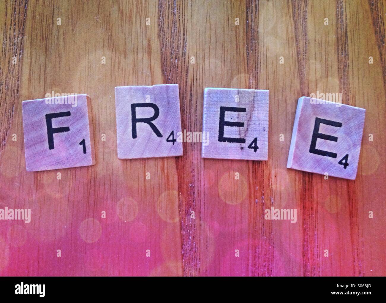 Letters spelling the word free Stock Photo - Alamy