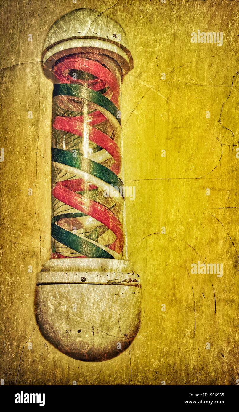 Vintage barber pole hi-res stock photography and images - Alamy