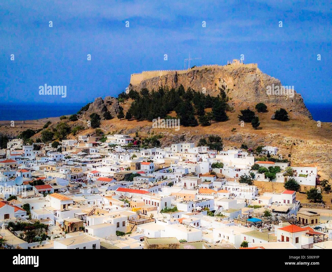 Lindos village hi-res stock photography and images - Alamy