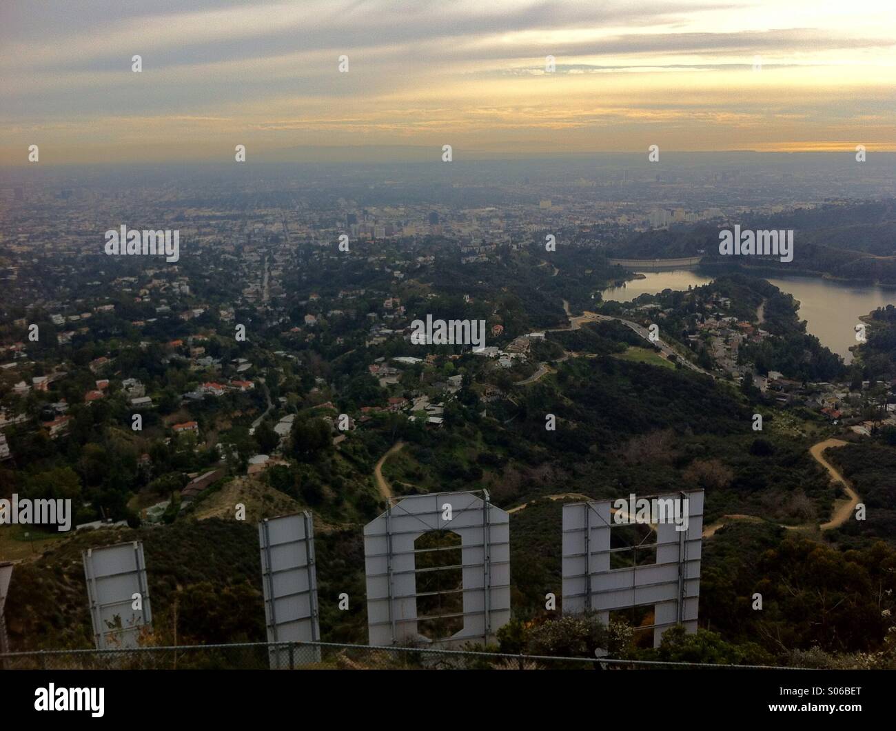 Hollywood sign sunset hi-res stock photography and images - Alamy