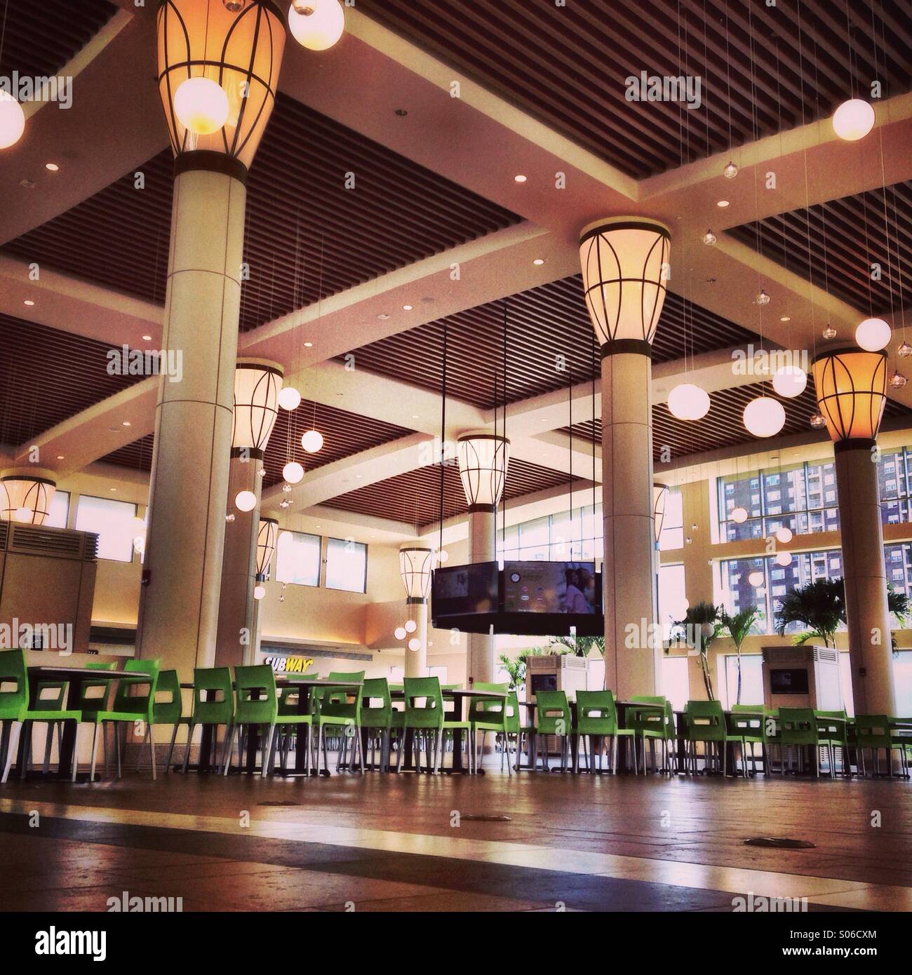Interior food court at a mall Stock Photo - Alamy