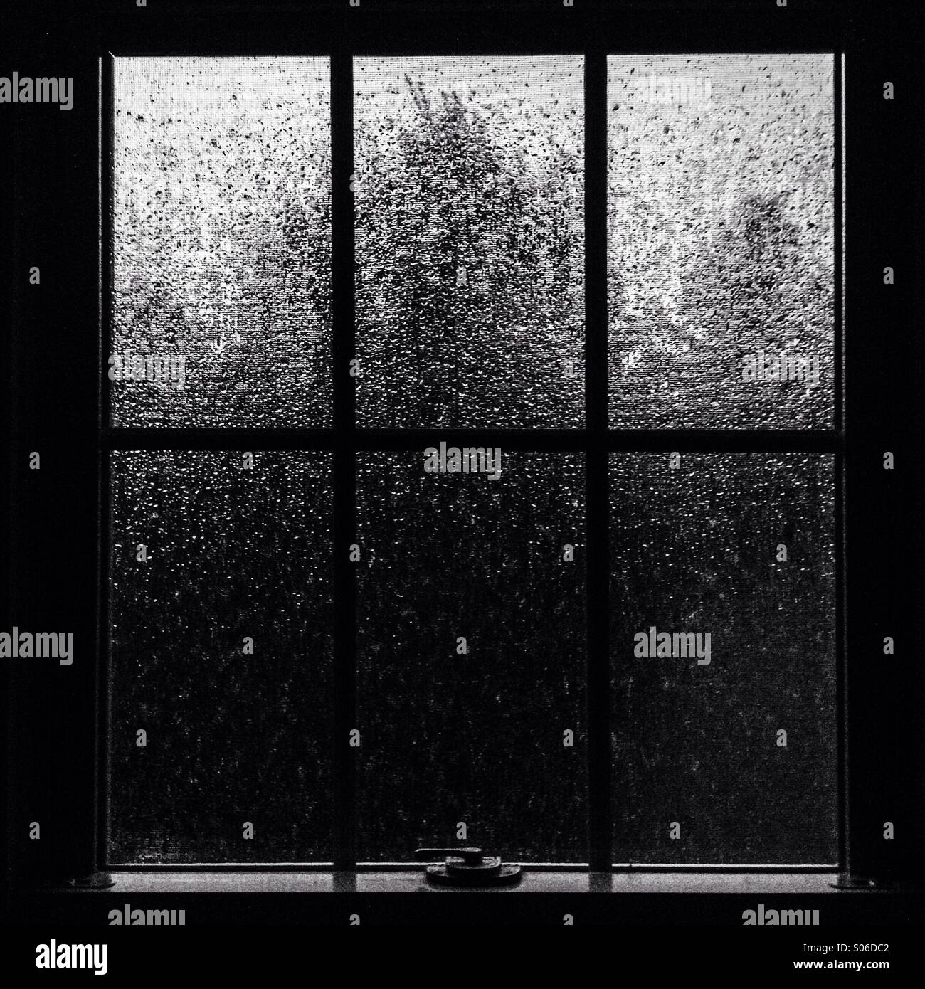 A view out a window on a rainy day Stock Photo, Royalty Free Image ...