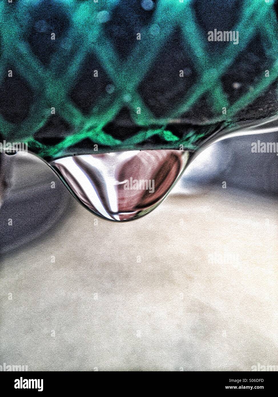 Water drip on hose pipe Stock Photo - Alamy