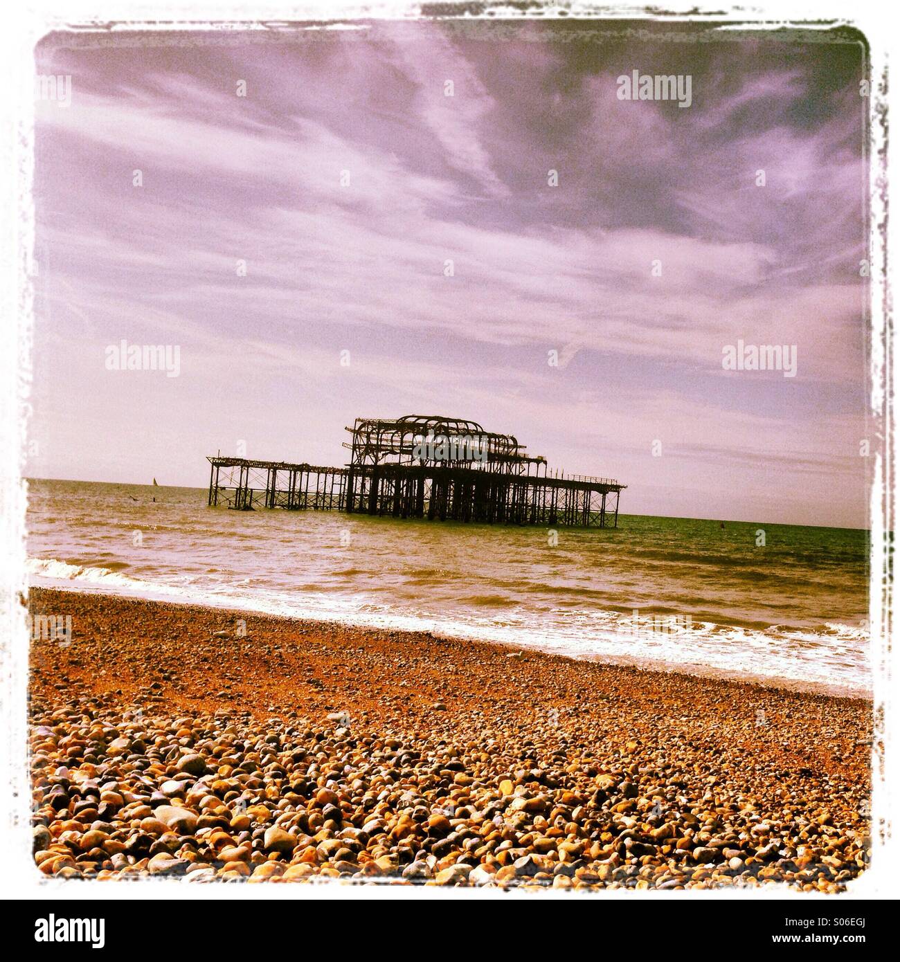 Brighton old pier hi-res stock photography and images - Alamy