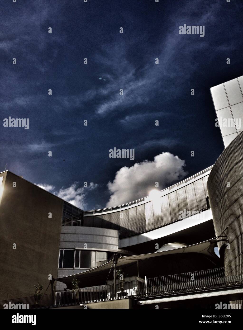 Architecture with Night Sky Stock Photo - Alamy