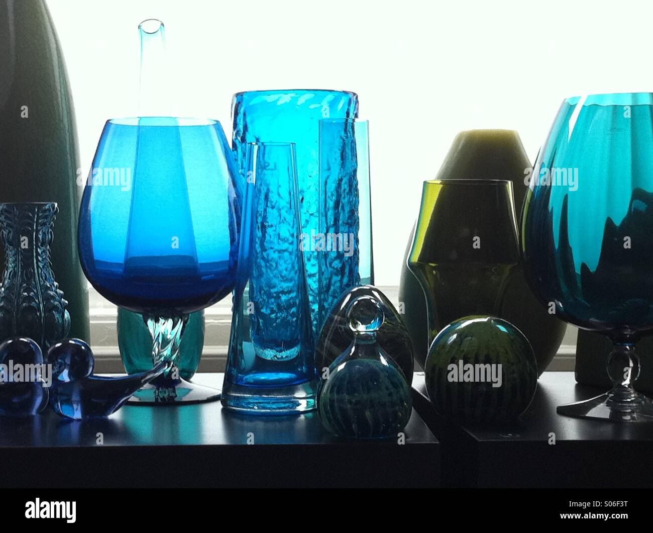 Glass vessel blue hi-res stock photography and images - Alamy