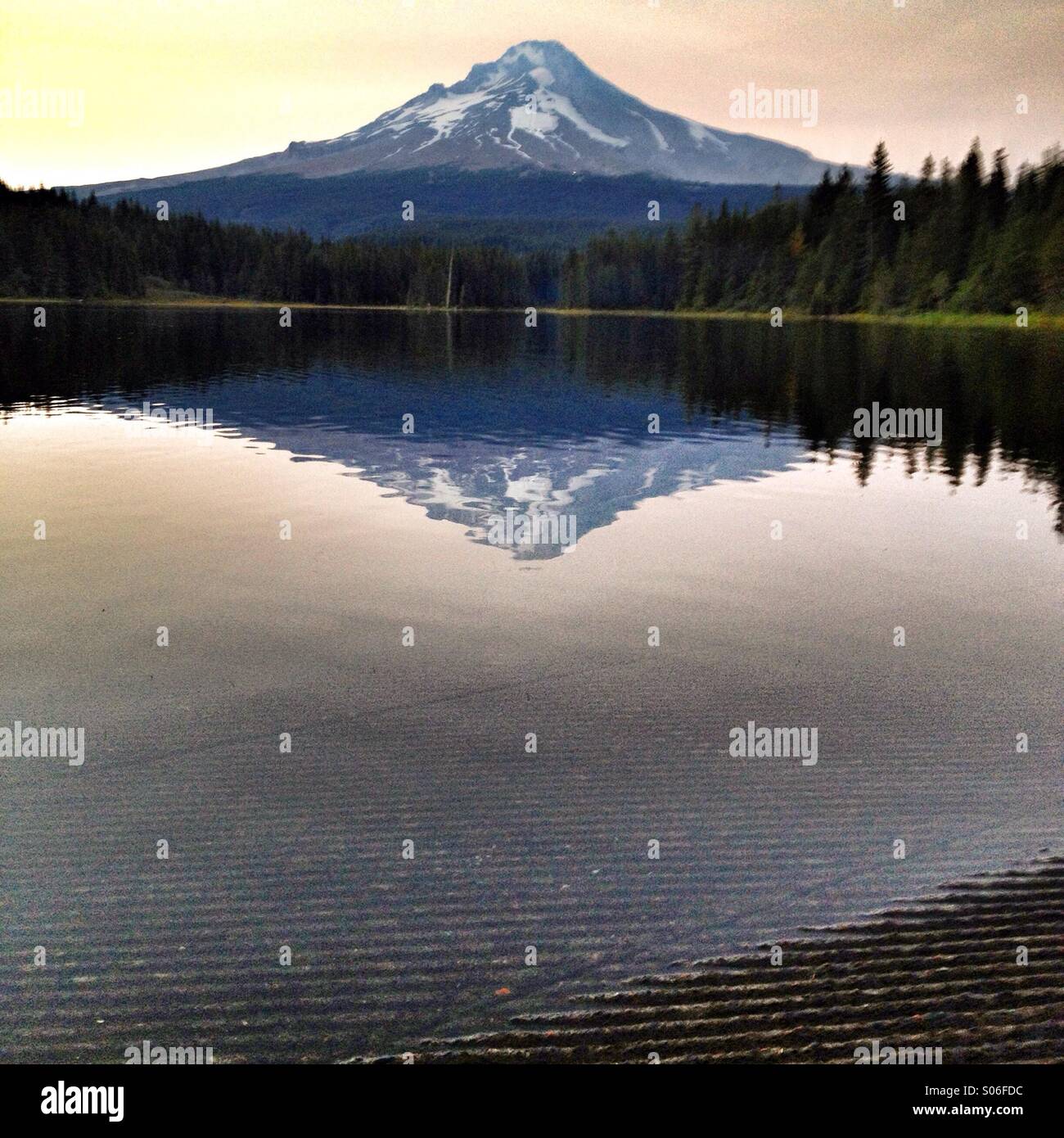 Trillium Lake, Mount Hood Oregon Stock Photo - Alamy