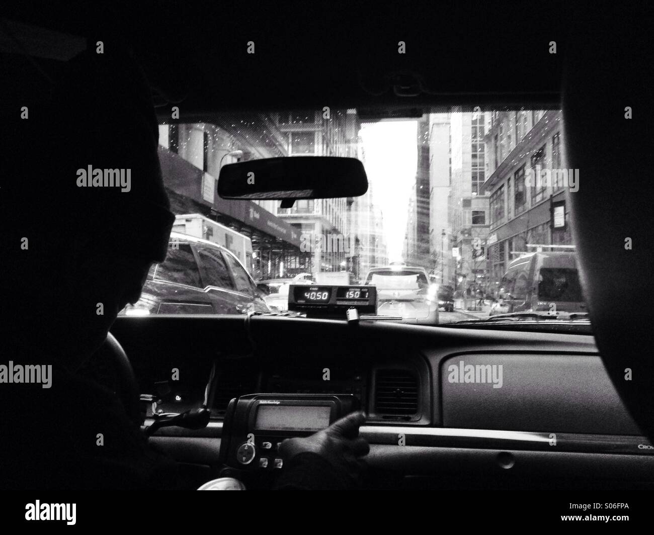 Nyc taxi cab inside hi-res stock photography and images - Alamy