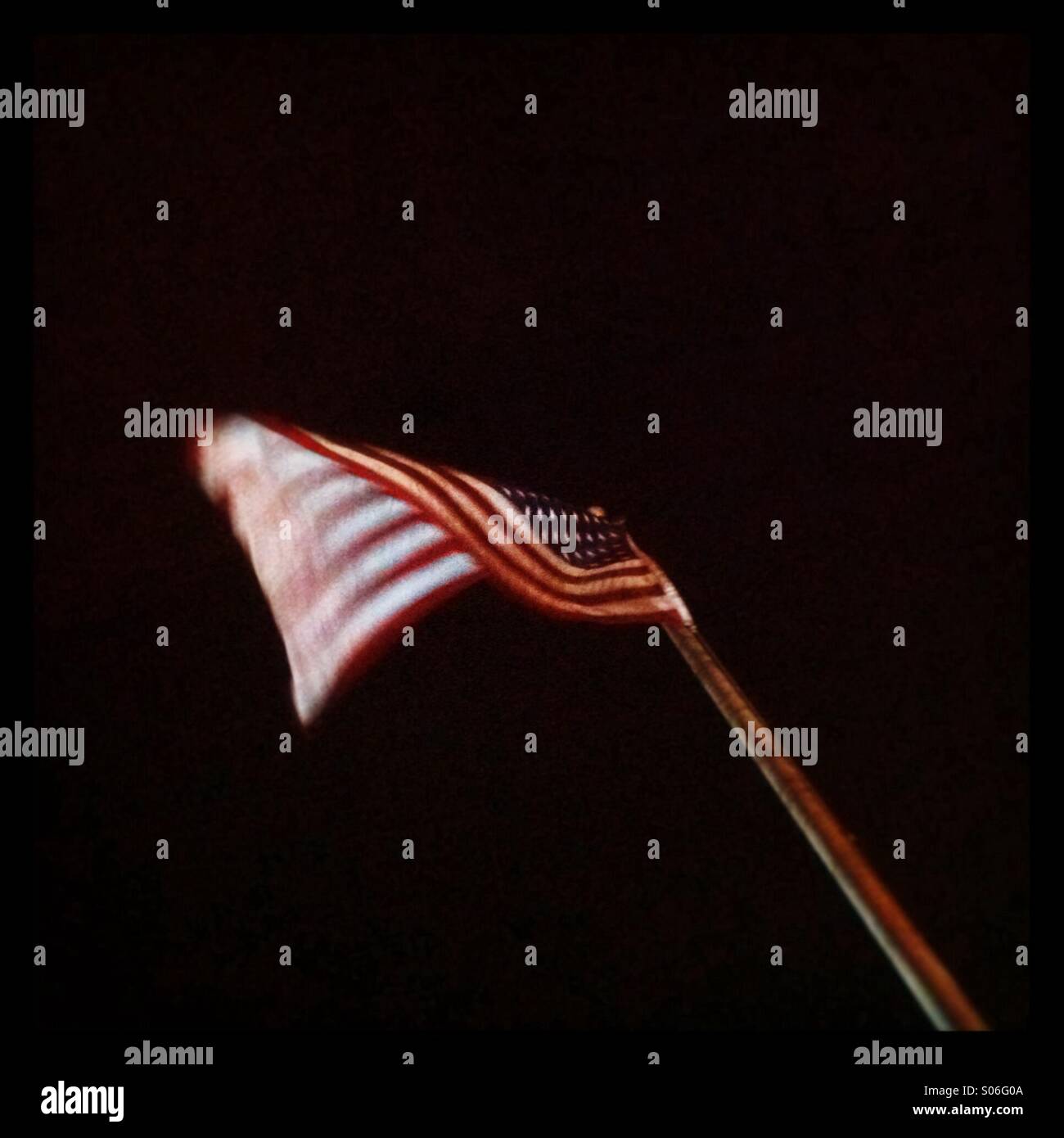 Flag at night hi-res stock photography and images - Alamy