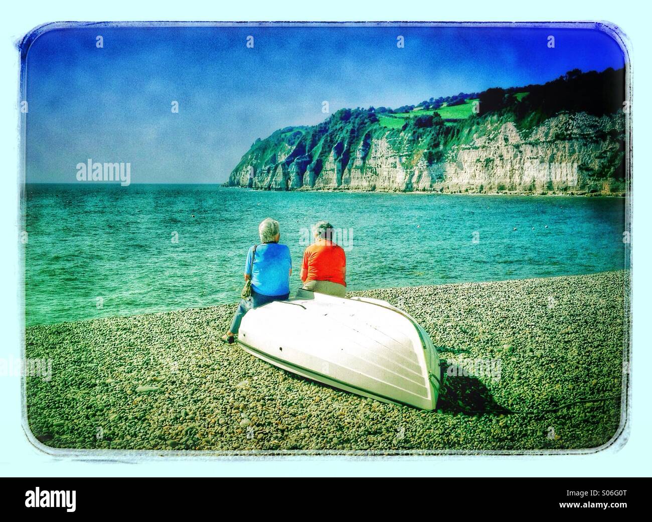 Looking out to sea Stock Photo - Alamy