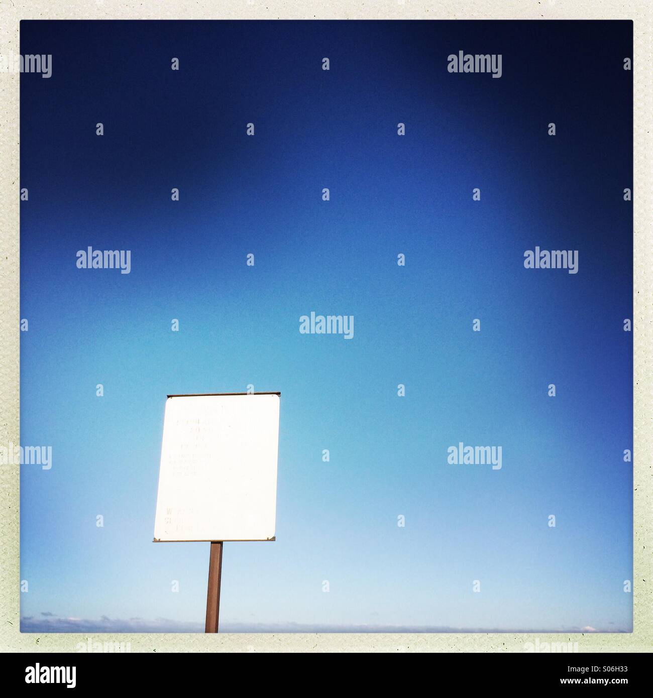 White warning sign hi-res stock photography and images - Alamy