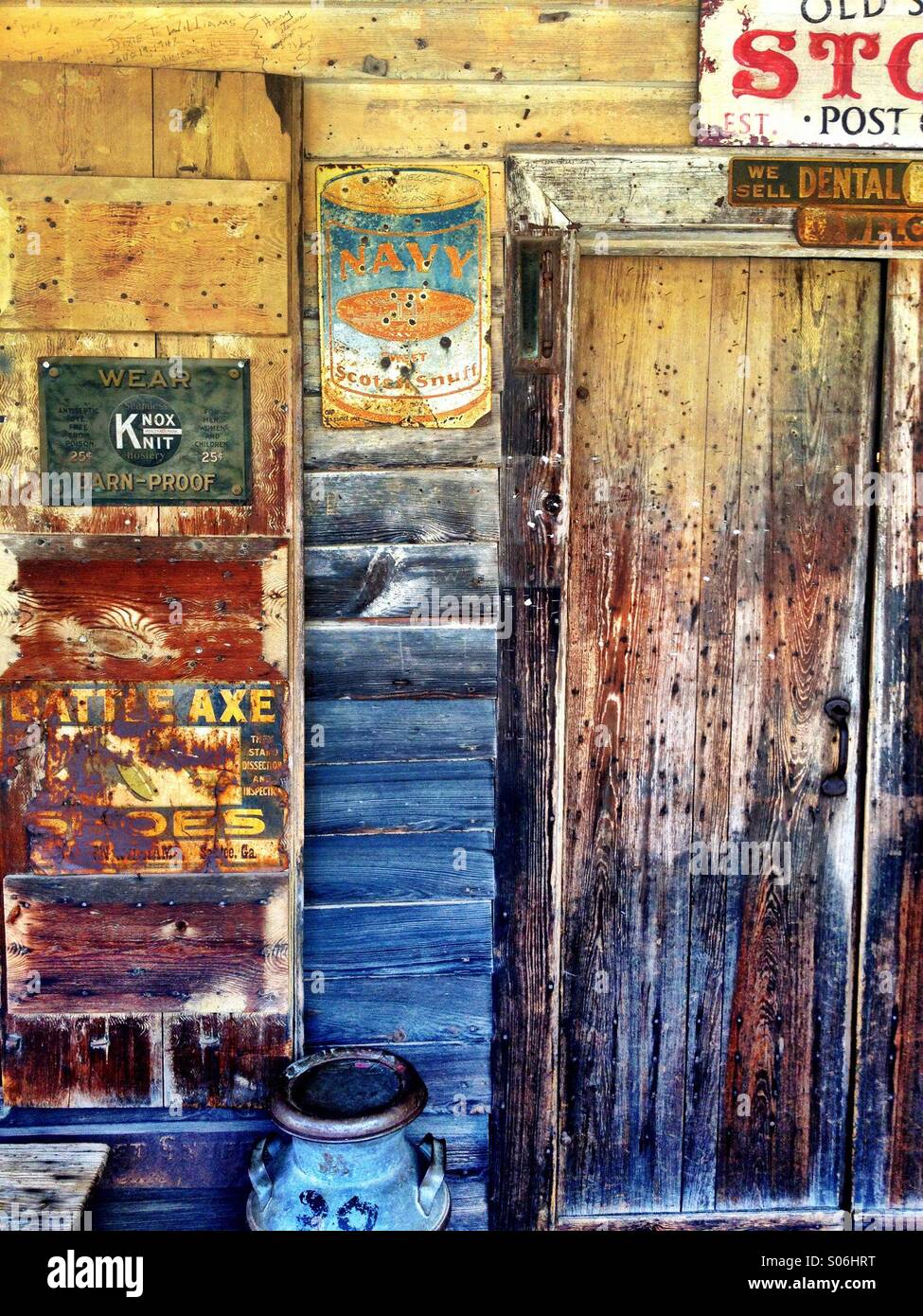 General store facade detail , Georgia USA Stock Photo - Alamy