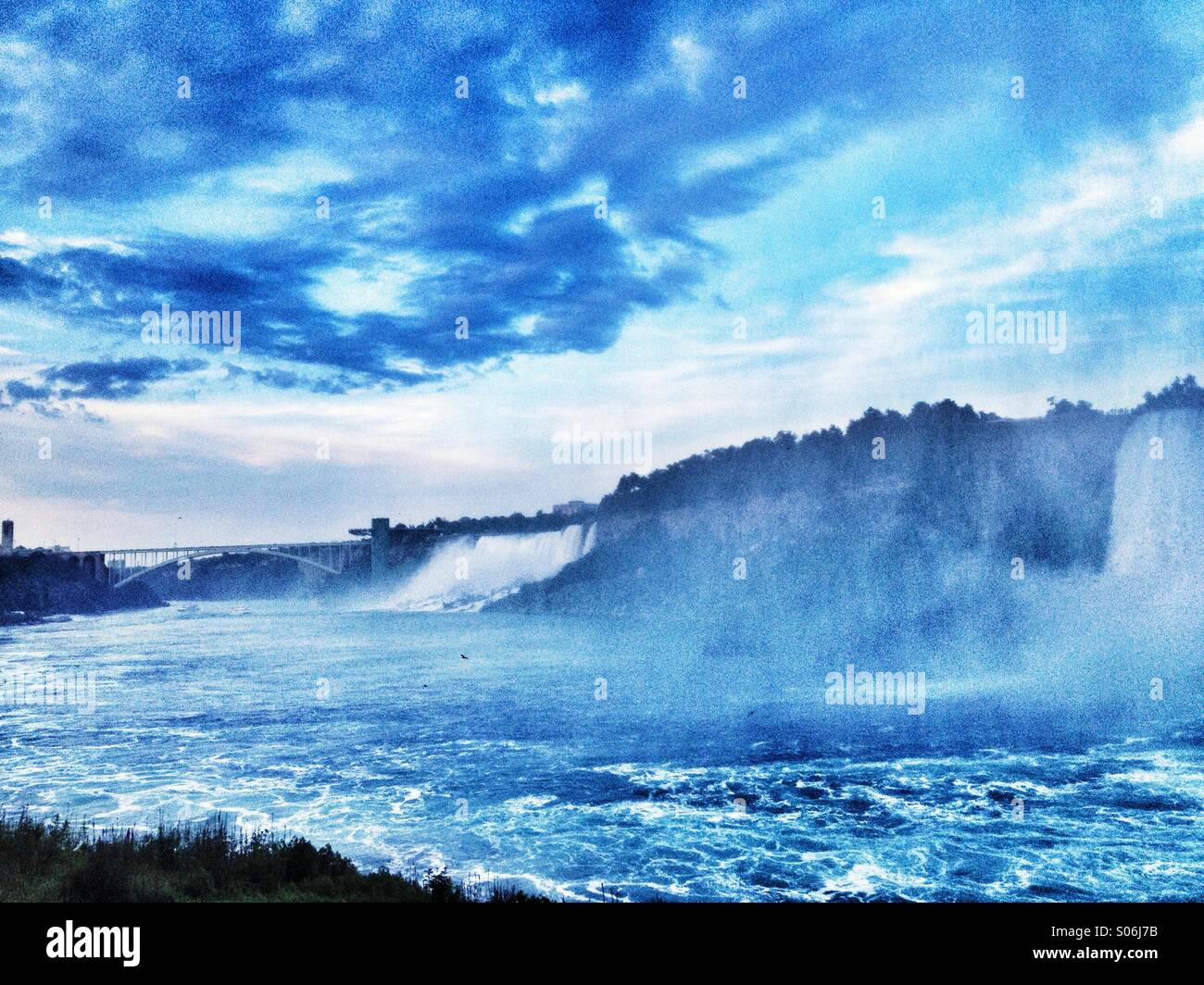 Lower view of Niagara Falls Stock Photo - Alamy