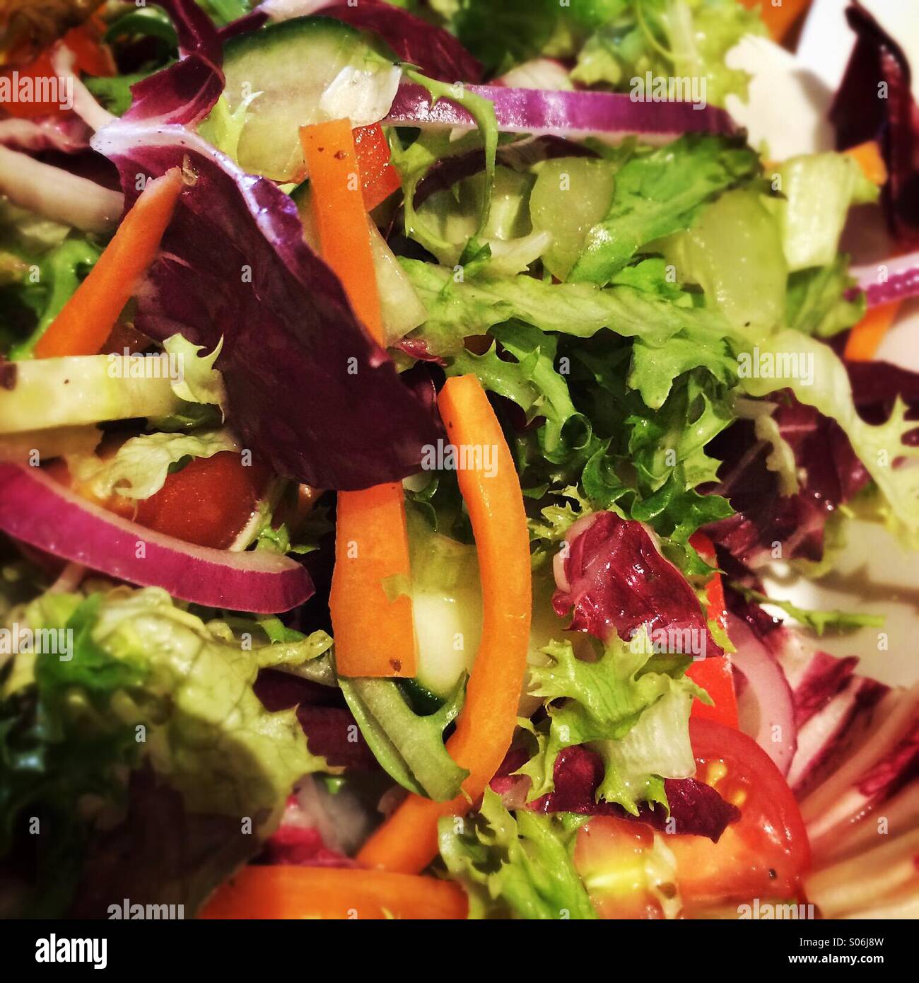 Sliced mixed vegetables dressing hi-res stock photography and images ...