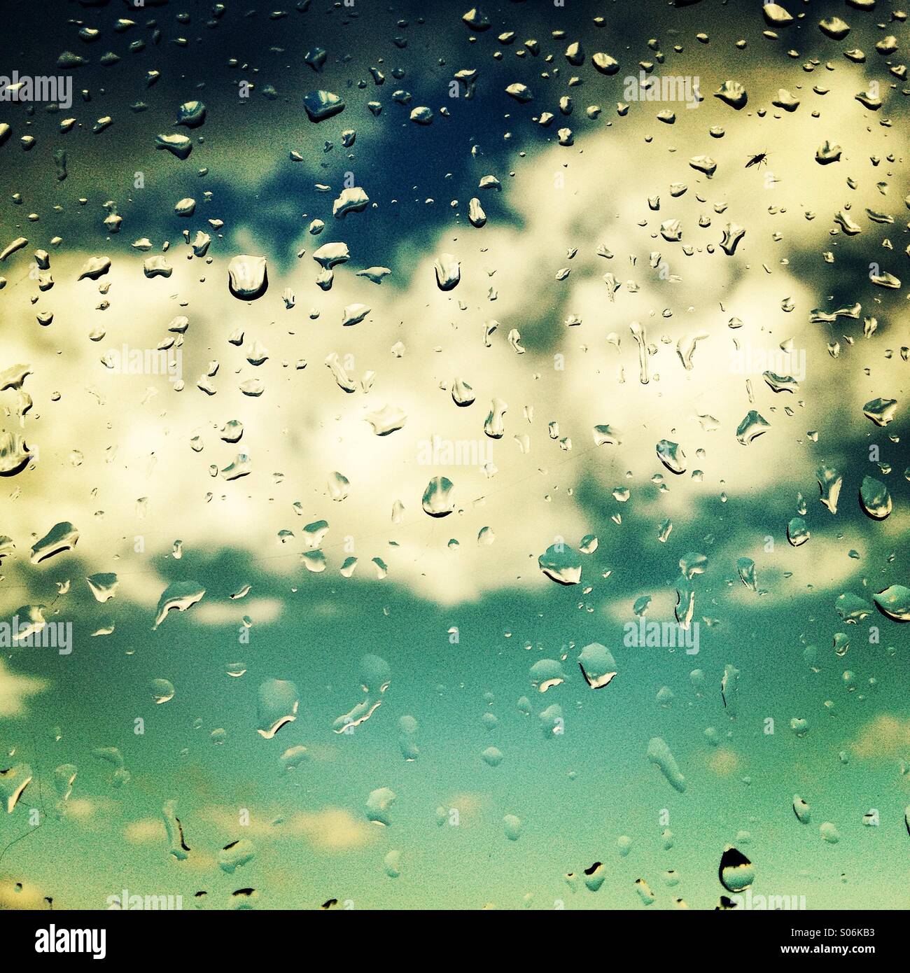Rain drops on window Stock Photo - Alamy
