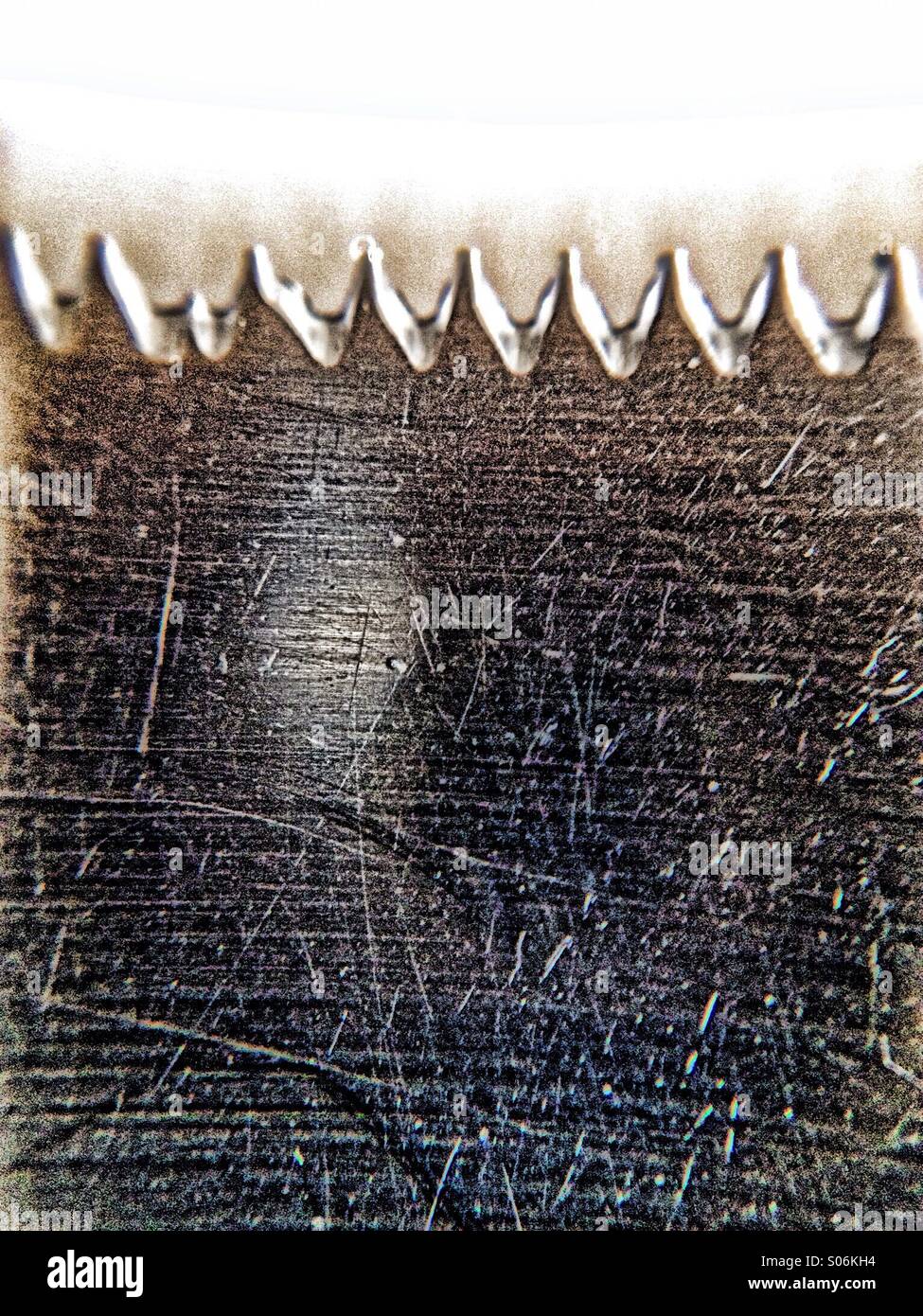 Bread knife teeth Stock Photo - Alamy