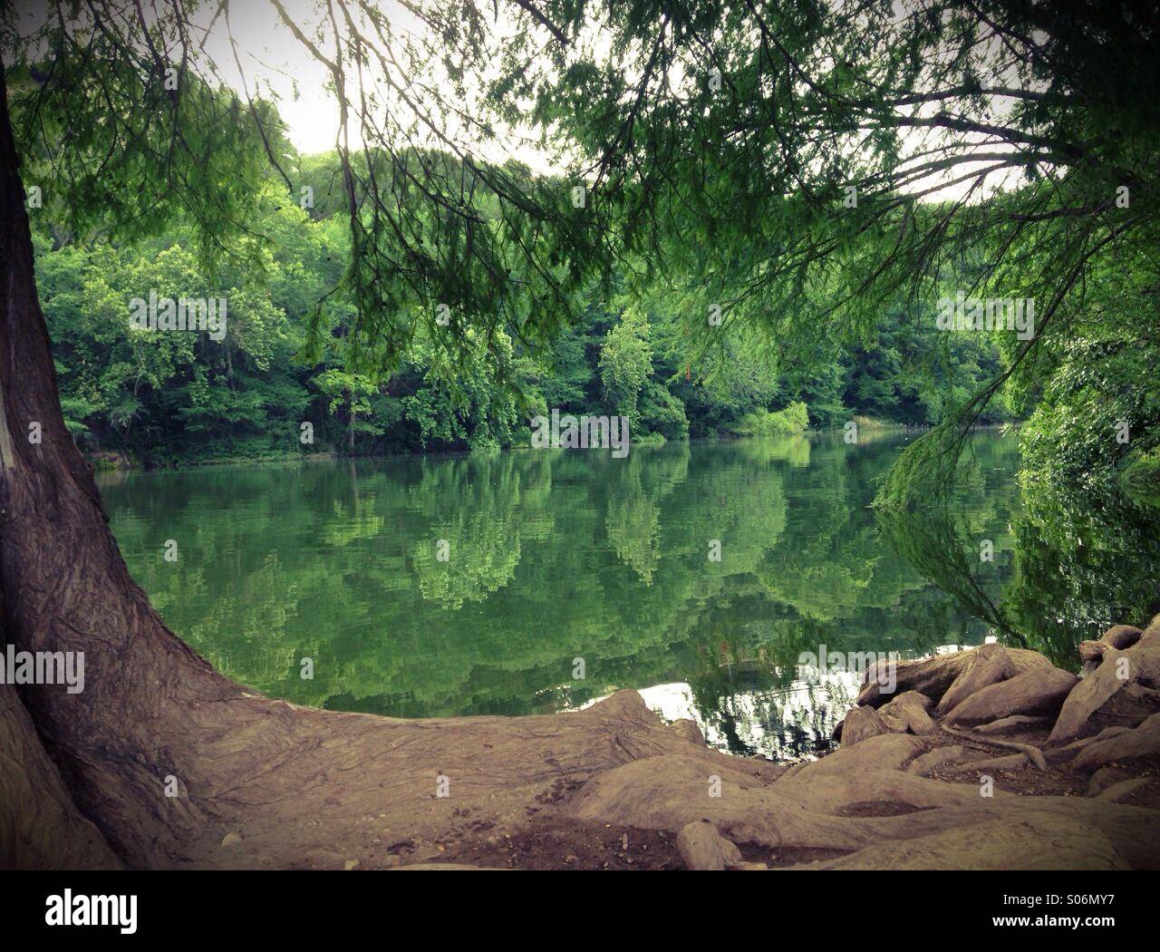 Glassy river hi-res stock photography and images - Alamy