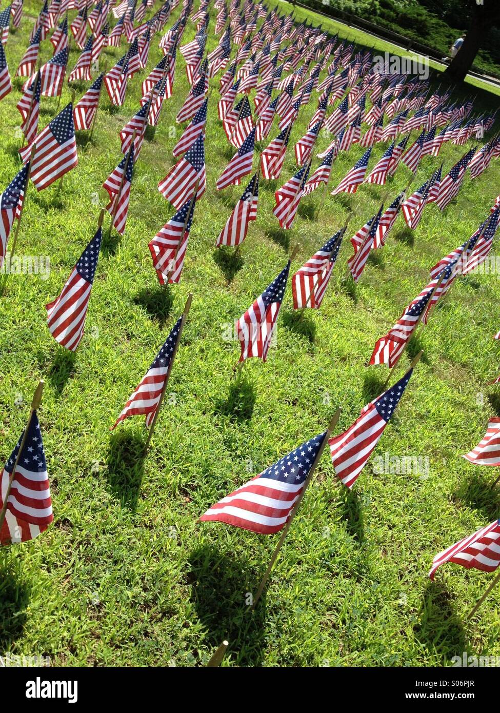 Memorial day flags hi-res stock photography and images - Alamy