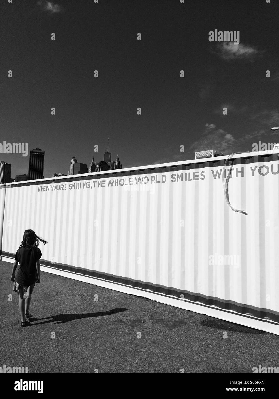 The world smiles Black and White Stock Photos & Images - Alamy