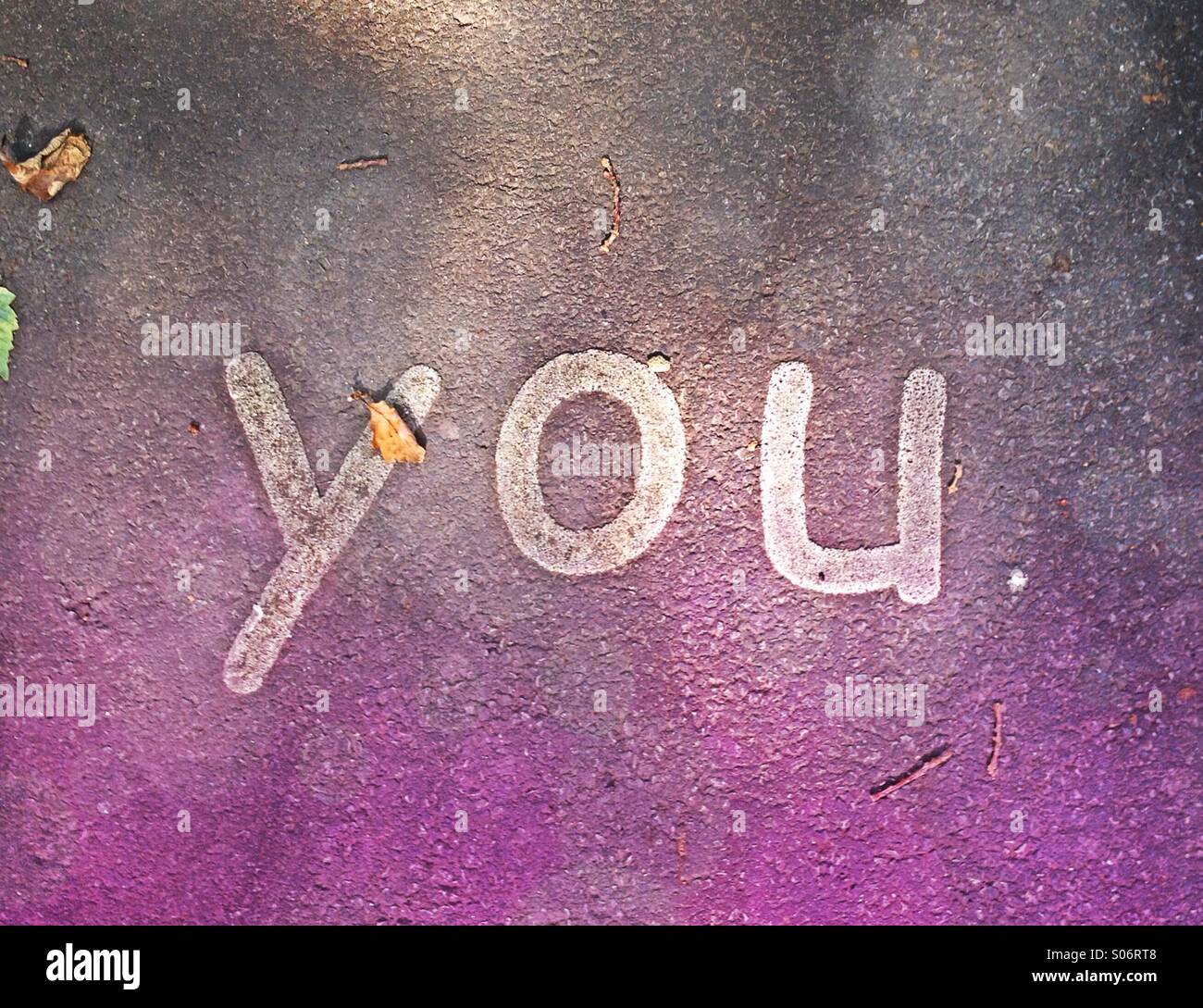 The word you wrote on path Stock Photo - Alamy