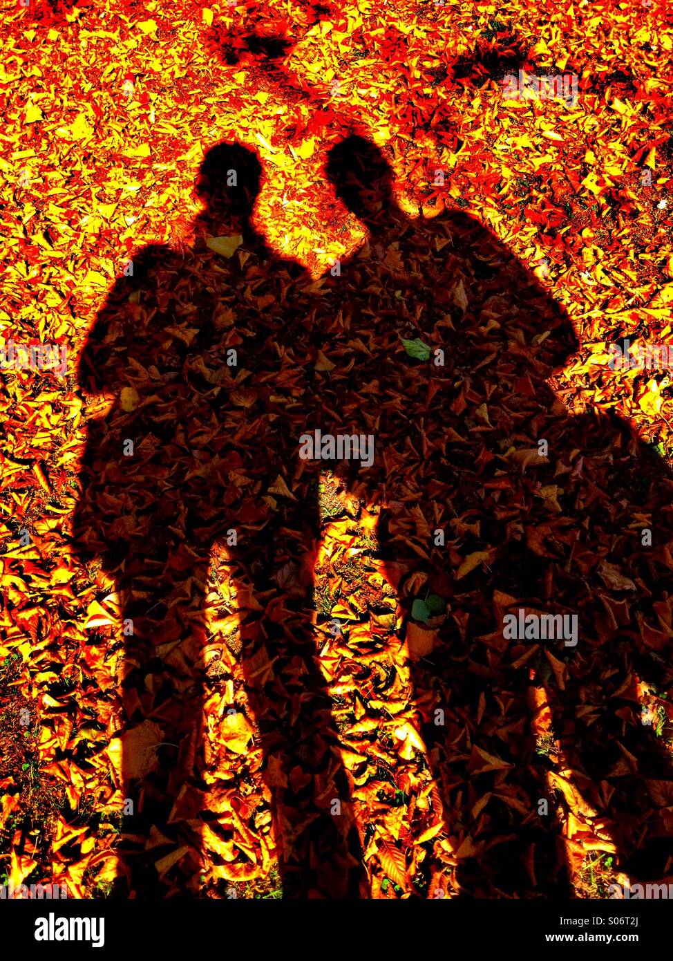 Reflection of two people Stock Photo - Alamy