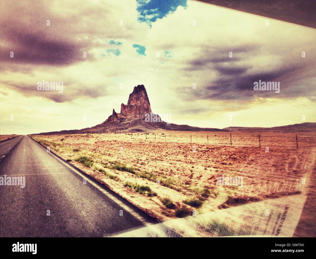 Open road, Kayenta, monument valley , USA Stock Photo - Alamy
